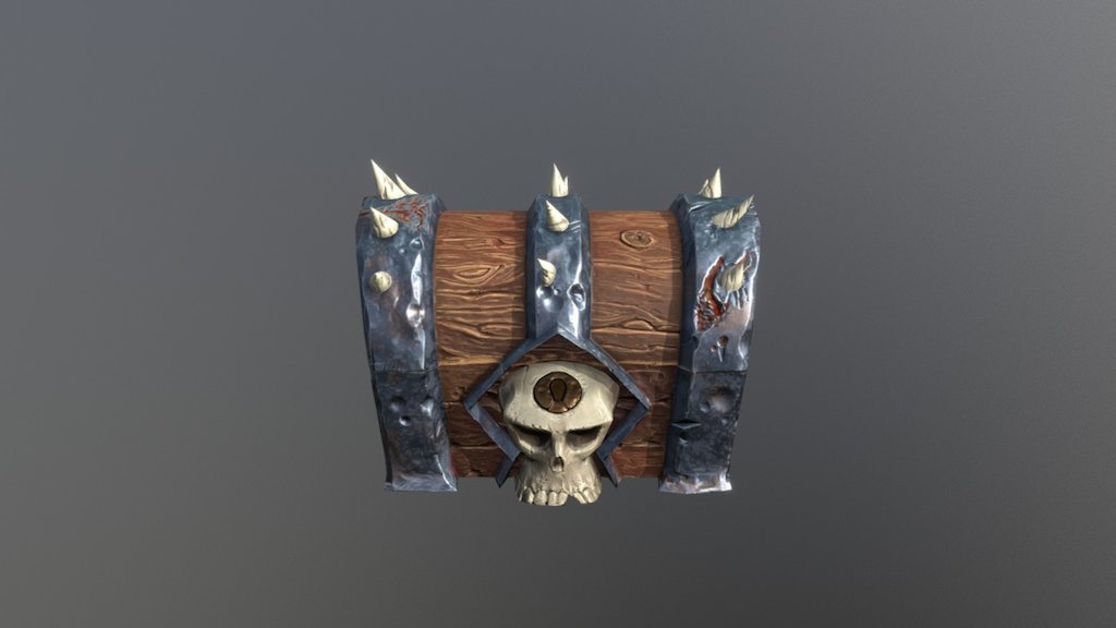 Skull Treasure Chest - 3D model by Emanuel Pessel (@eludor) [a0253e7 ...