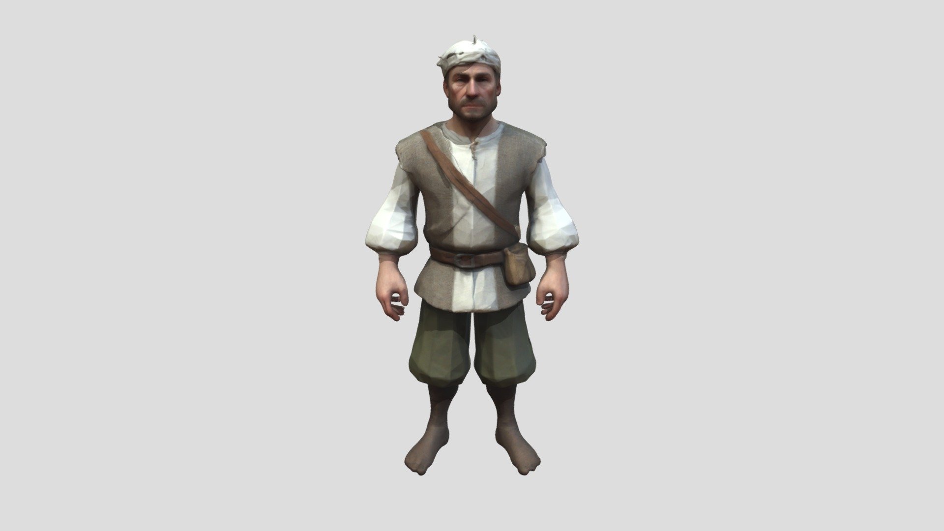 Medieval Peasant Male low poly - 3D model by Thedevilboss10 (@samepc944 ...