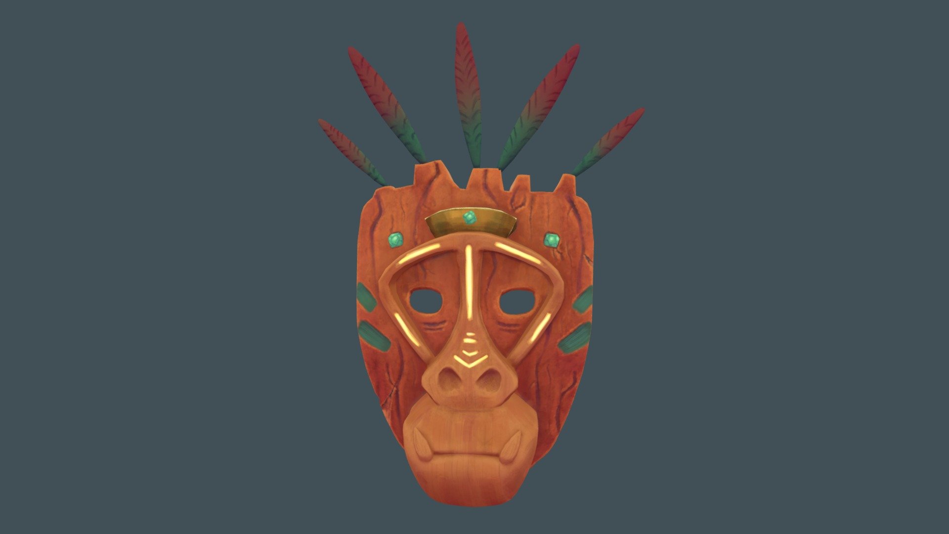 Monkey mask - 3D model by Beto Wisar (@betowisar) [a027e22] - Sketchfab
