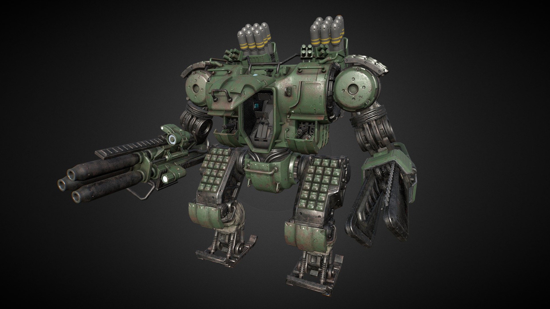 Rebel Heavy Biped - 3D model by Mango Team (@polygonby) [a02a42a ...