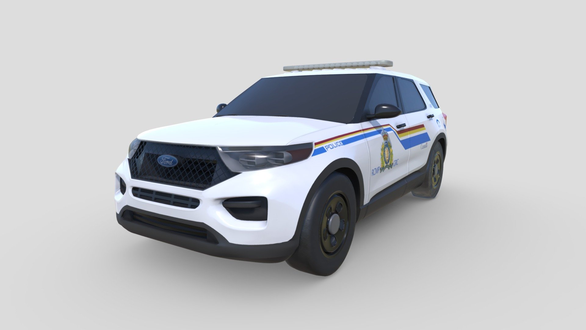 RCMP Ford Explorer - Download Free 3D model by valvetin [a02bcad] - Sketchfab