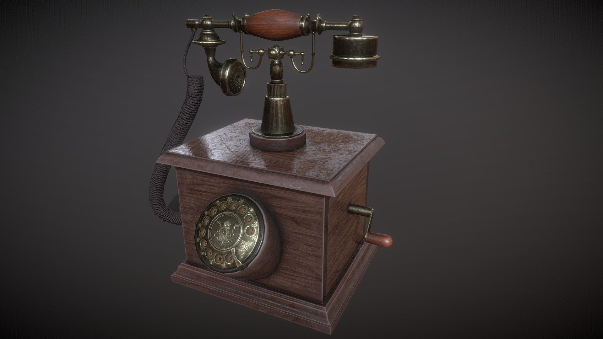 Vintage Telephone - Download Free 3D model by Julius Jaeger (@julius ...