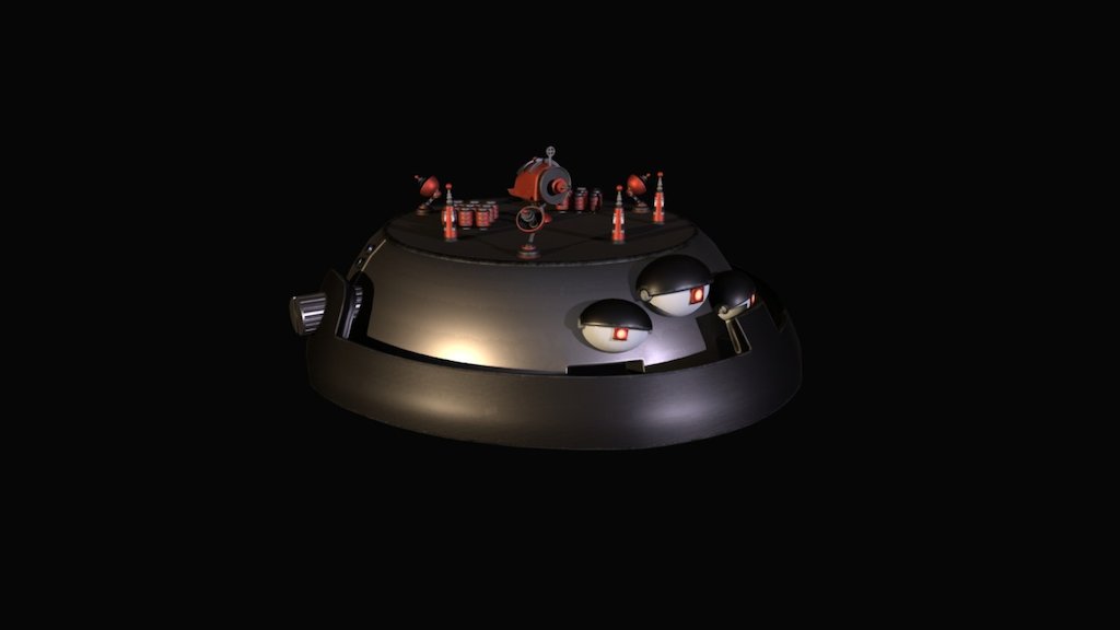 Alien ship - 3D model by Jacob Burke (@comatos) [a02d171] - Sketchfab