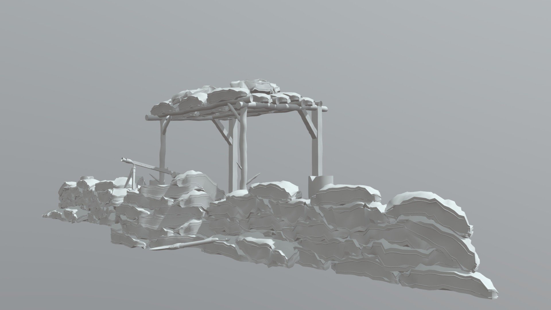 War trenches - 3D model by Sebastian.Dohnal [a02e9ac] - Sketchfab