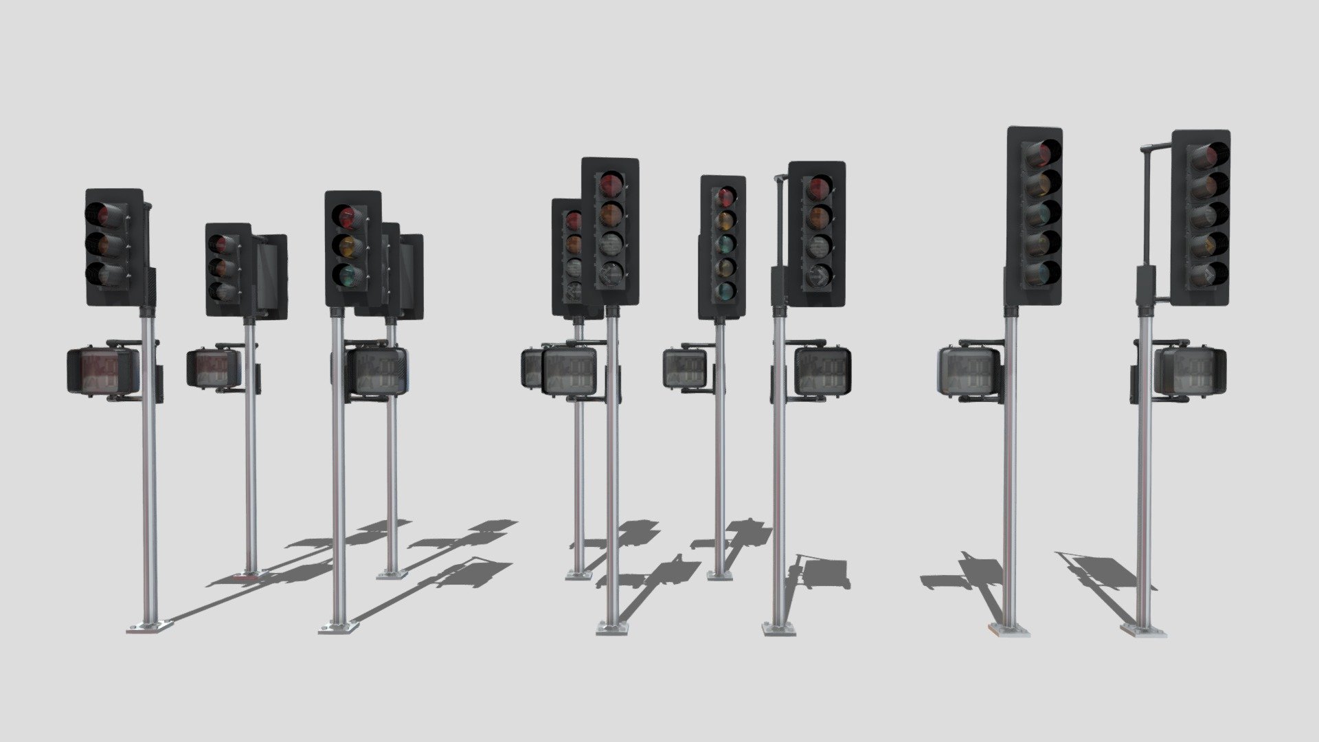 McCain 8-inch post signals - Download Free 3D model by Signalrenders ...
