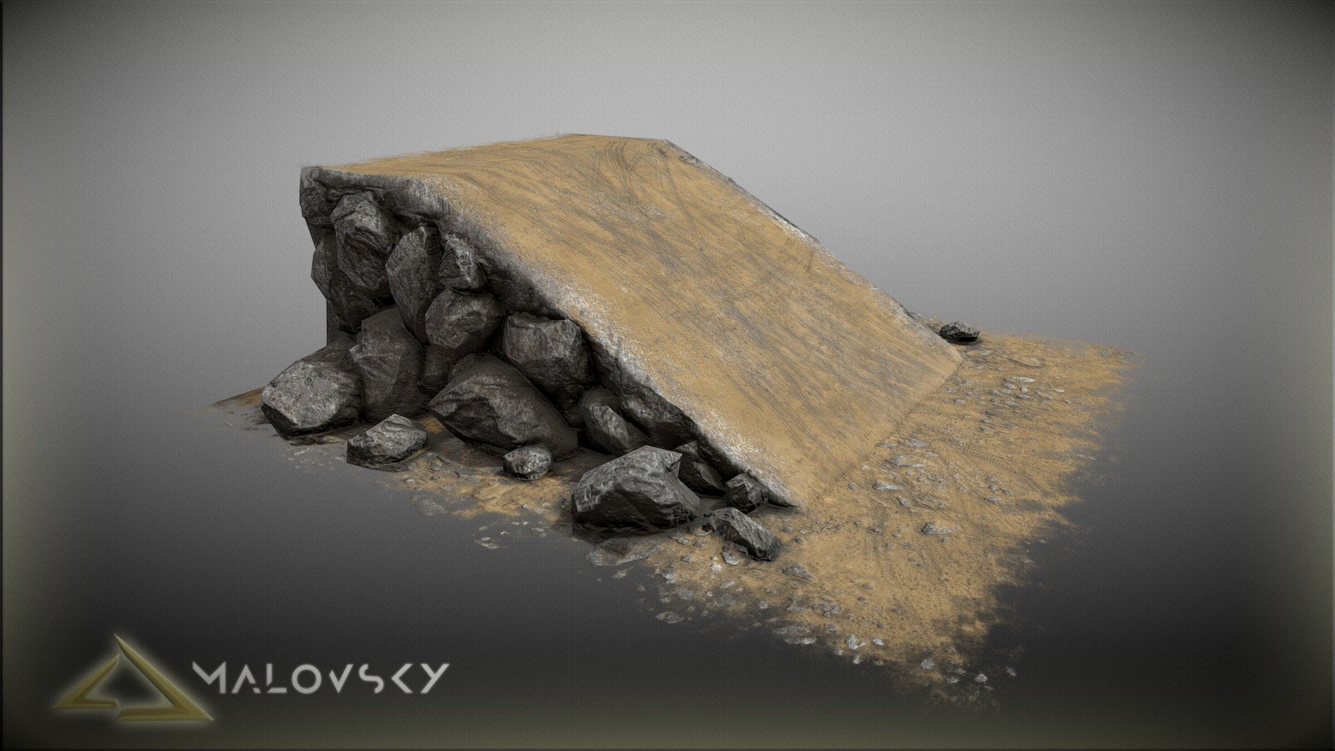Rocky Slope - Buy Royalty Free 3D model by Ruslan Malovsky (@malovsky ...