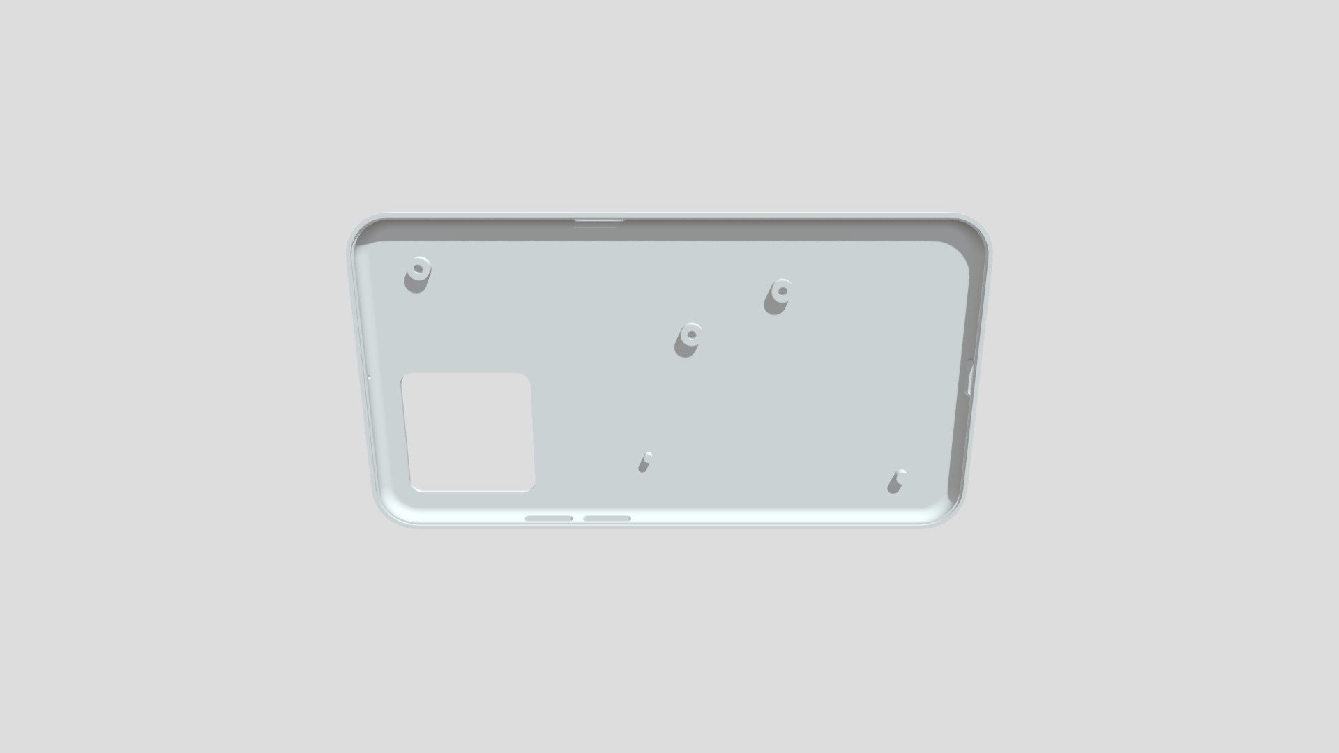 phone back shell v1 - 3D model by utuera700 [a0306a1] - Sketchfab