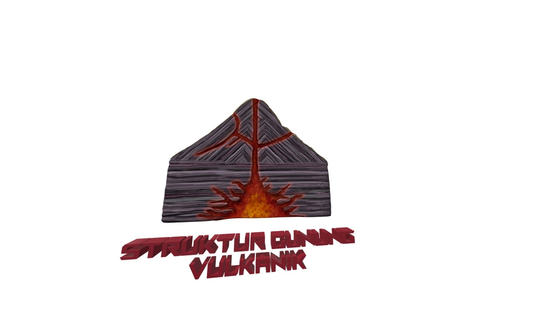 Gunung Vulkanik - Download Free 3D model by abdul.21024 [a033d4e ...