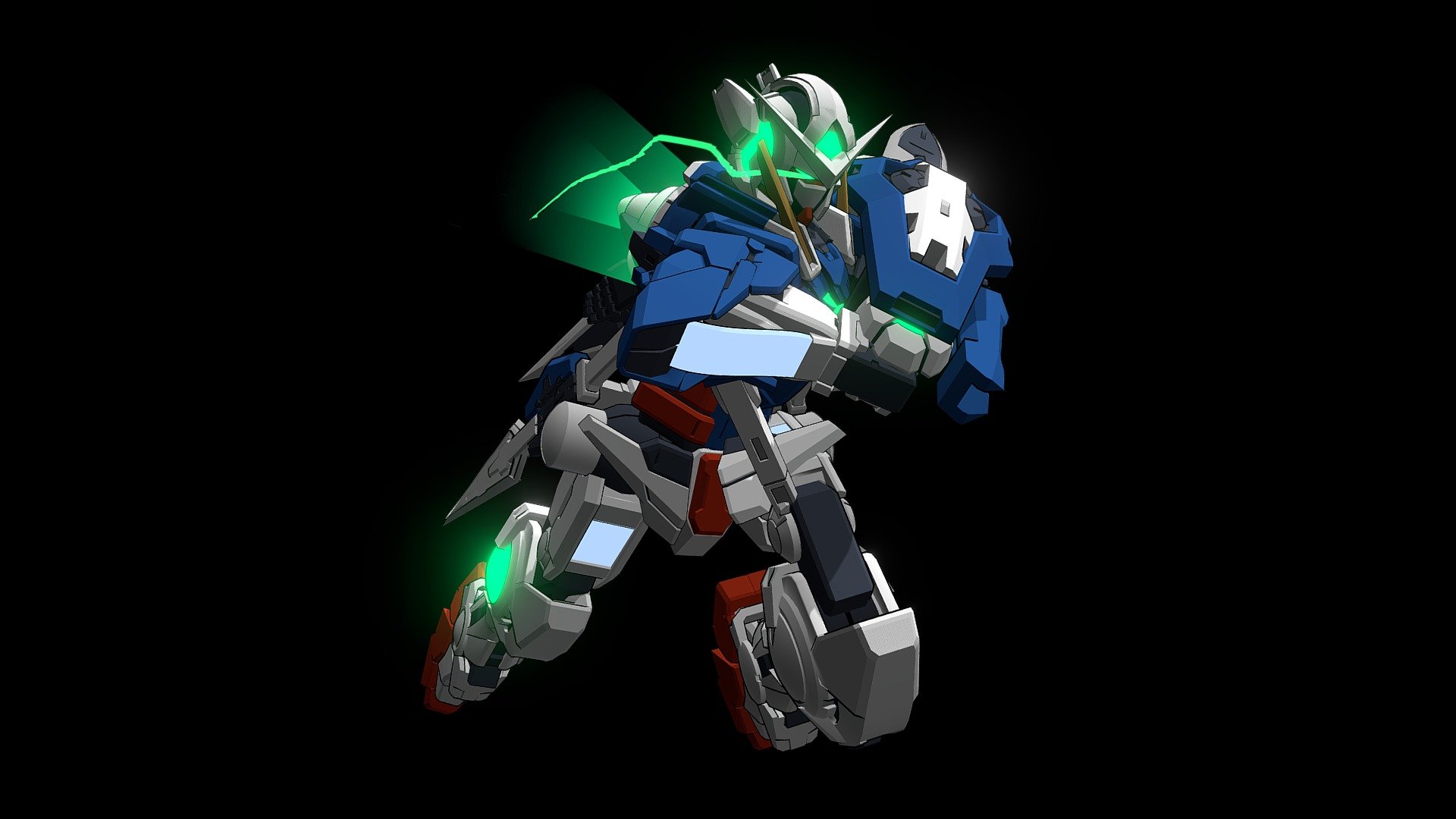 Mobile Suit Gundam 00 - ガンダムエクシア Gundam Exia - 3D model by R4ven ...