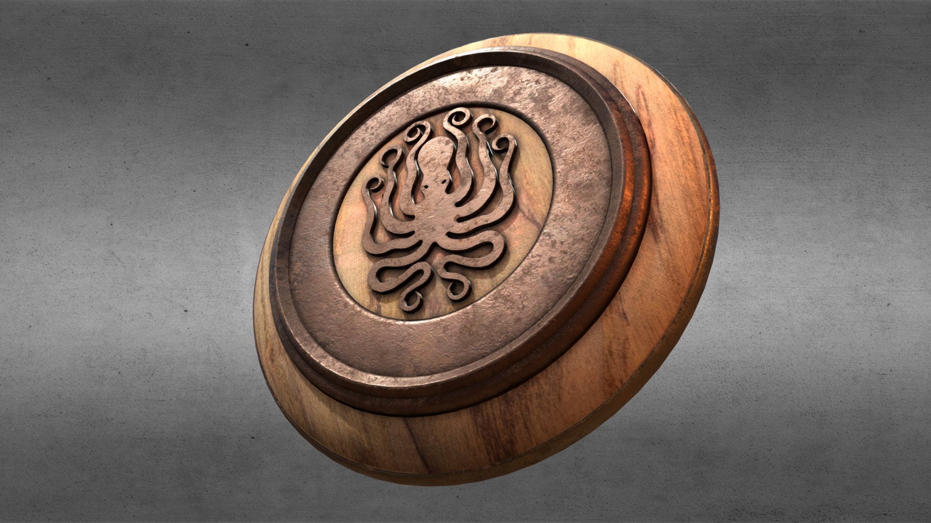 bronze age greek fantasy shield - Download Free 3D model by Samuel F ...