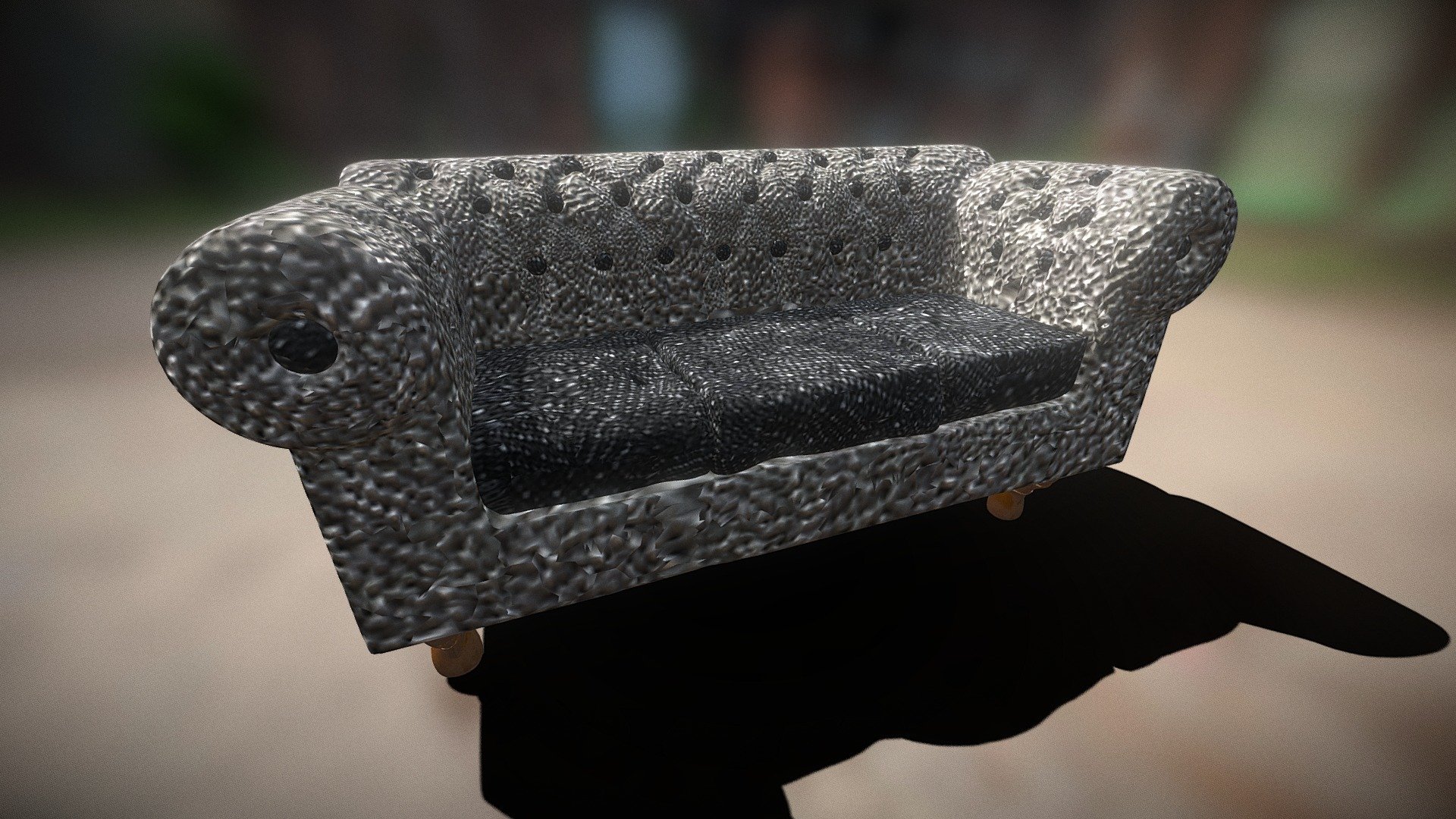 For Sale: Ratty Canvas Couch - Download Free 3D model by urbanmasque ...