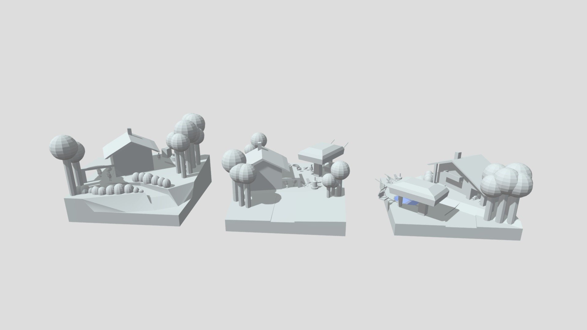 Forest Loner - Blockout - 3D model by Louie Van Nuffel (@louievannuffel ...