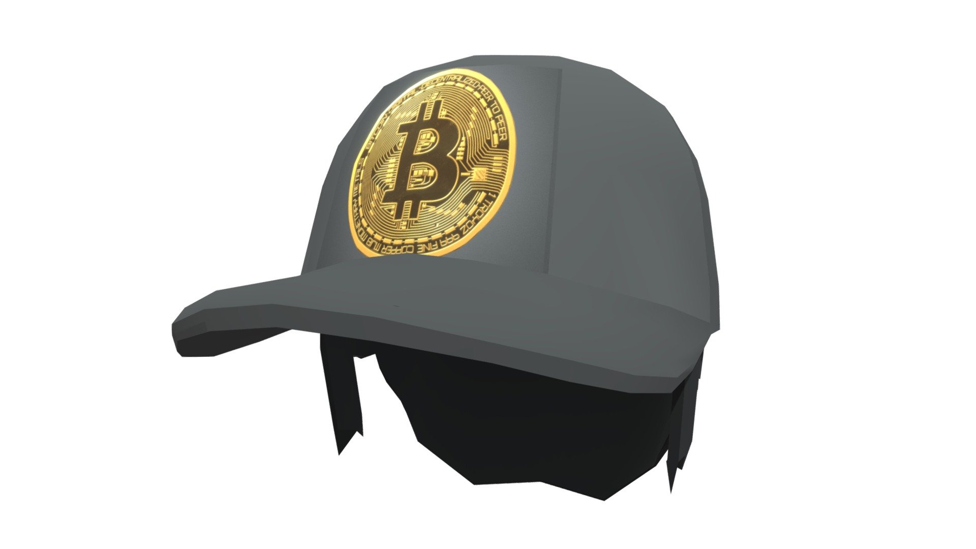 Bitcoin Hat - 3D model by tempaccount (@retroverse) [a039ce5] - Sketchfab