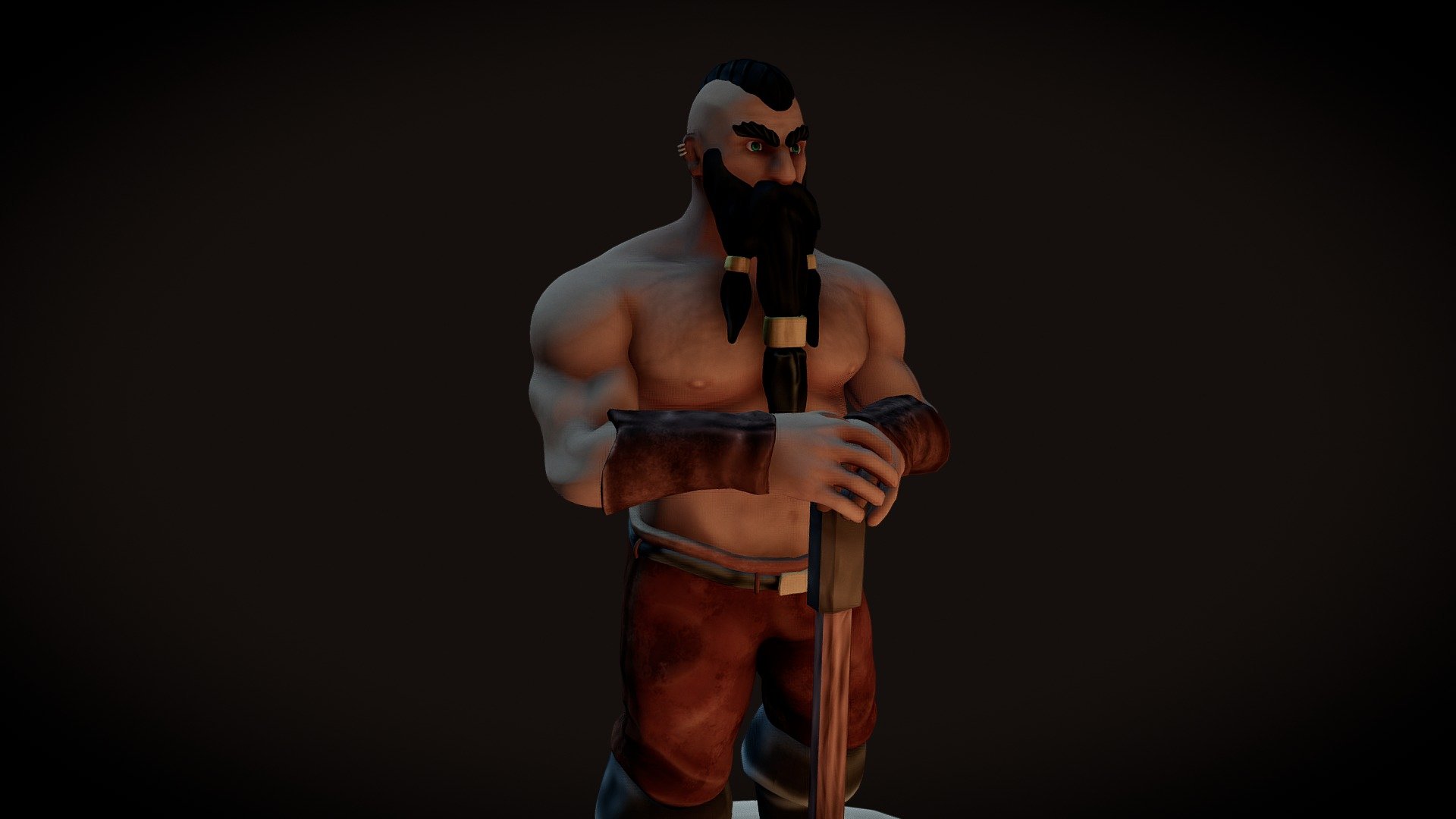 Nordic Blacksmith - 3D model by Mitchell Trytell (@InfamousPrime ...