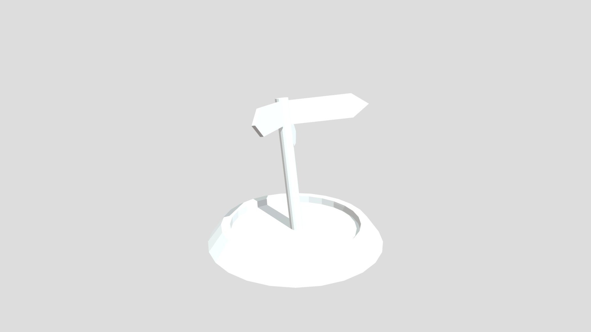 Tilted Sign Post - Download Free 3D model by WolkaiserDrake [a03f6f8 ...