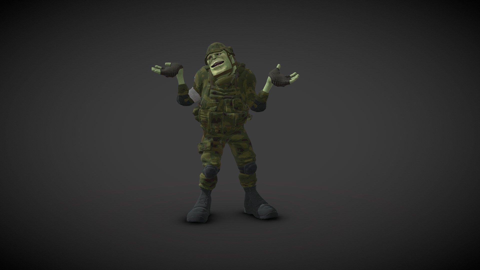 Orc Soldier - 3D model by Dsalmo [a042545] - Sketchfab