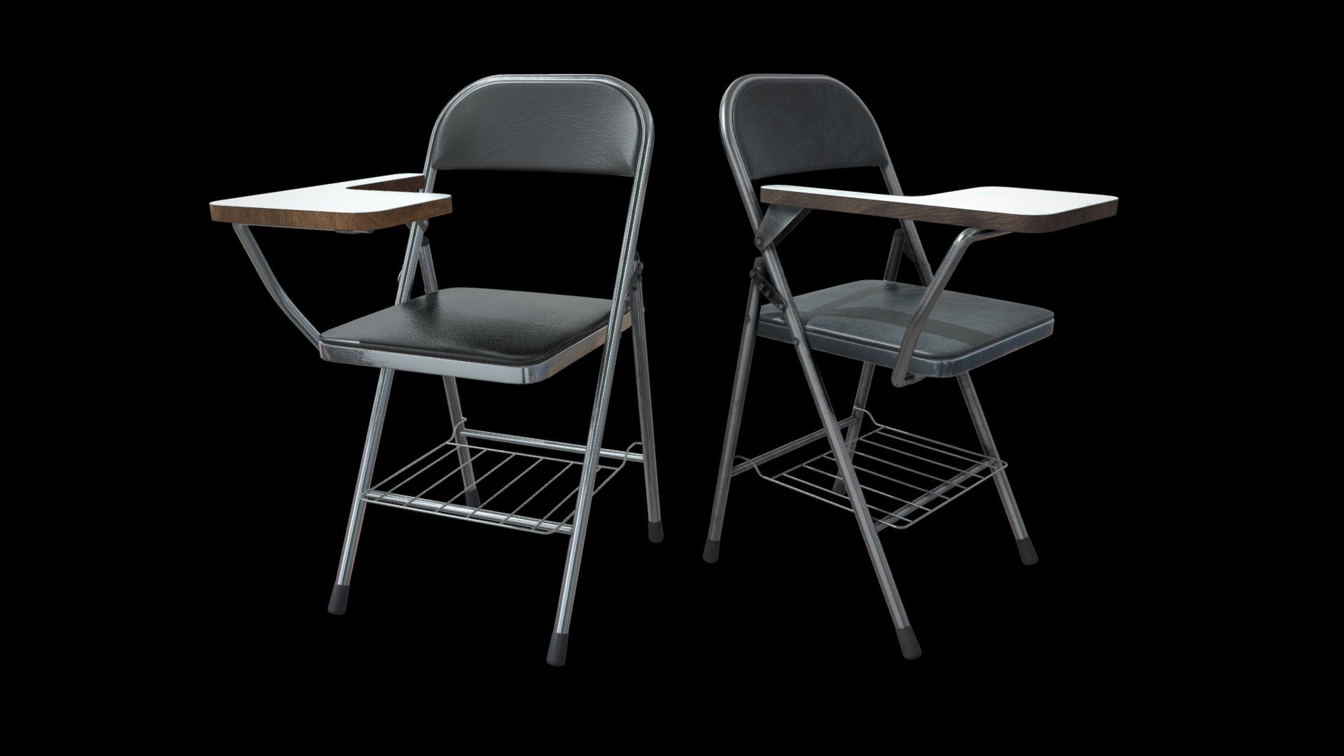 Collage Chair | Kursi Kuliah - Buy Royalty Free 3D model by AdityaEP ...