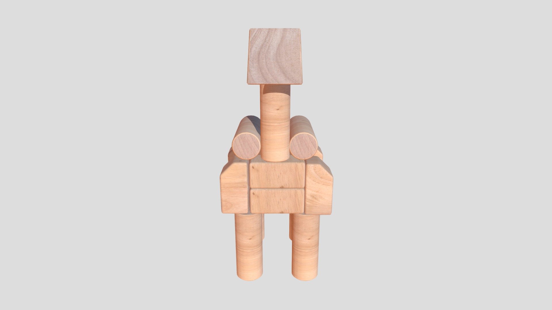 Building Blocks Giraffe - 3D model by Lala (@lalaburr) [a04859e ...