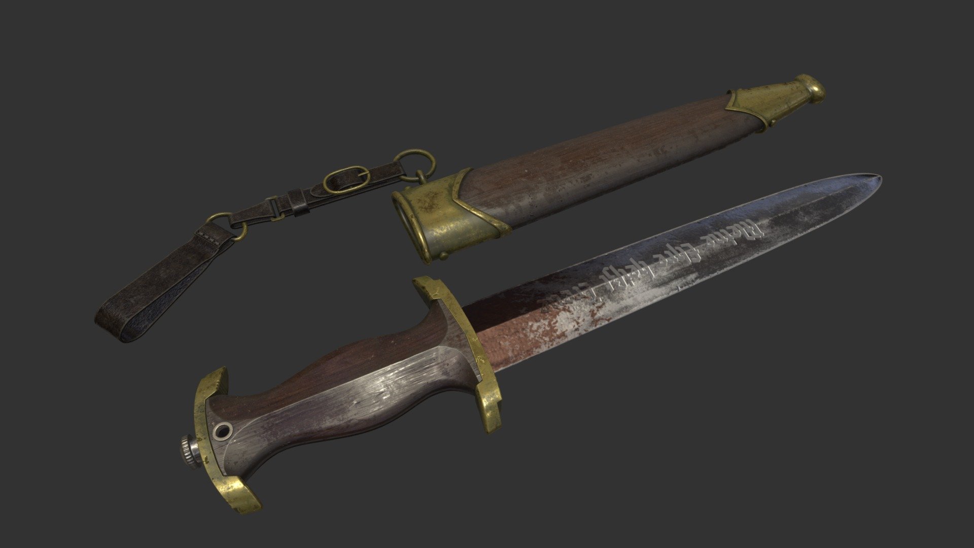 German ww2 knife - Buy Royalty Free 3D model by jettyart [a049cf8 ...
