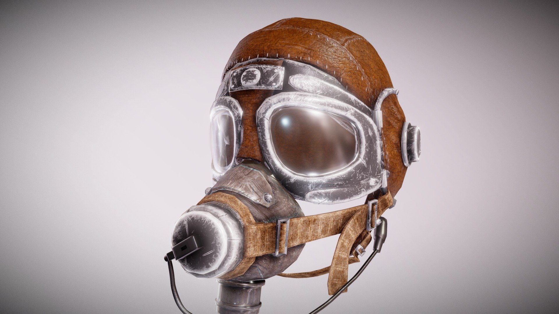 WW2 Pilot Helmet - 3D model by SivanOk [a04aed1] - Sketchfab