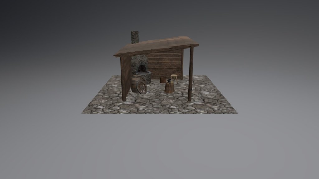373 Blacksmith Scene - 3D model by ambmiller [a04b3f5] - Sketchfab