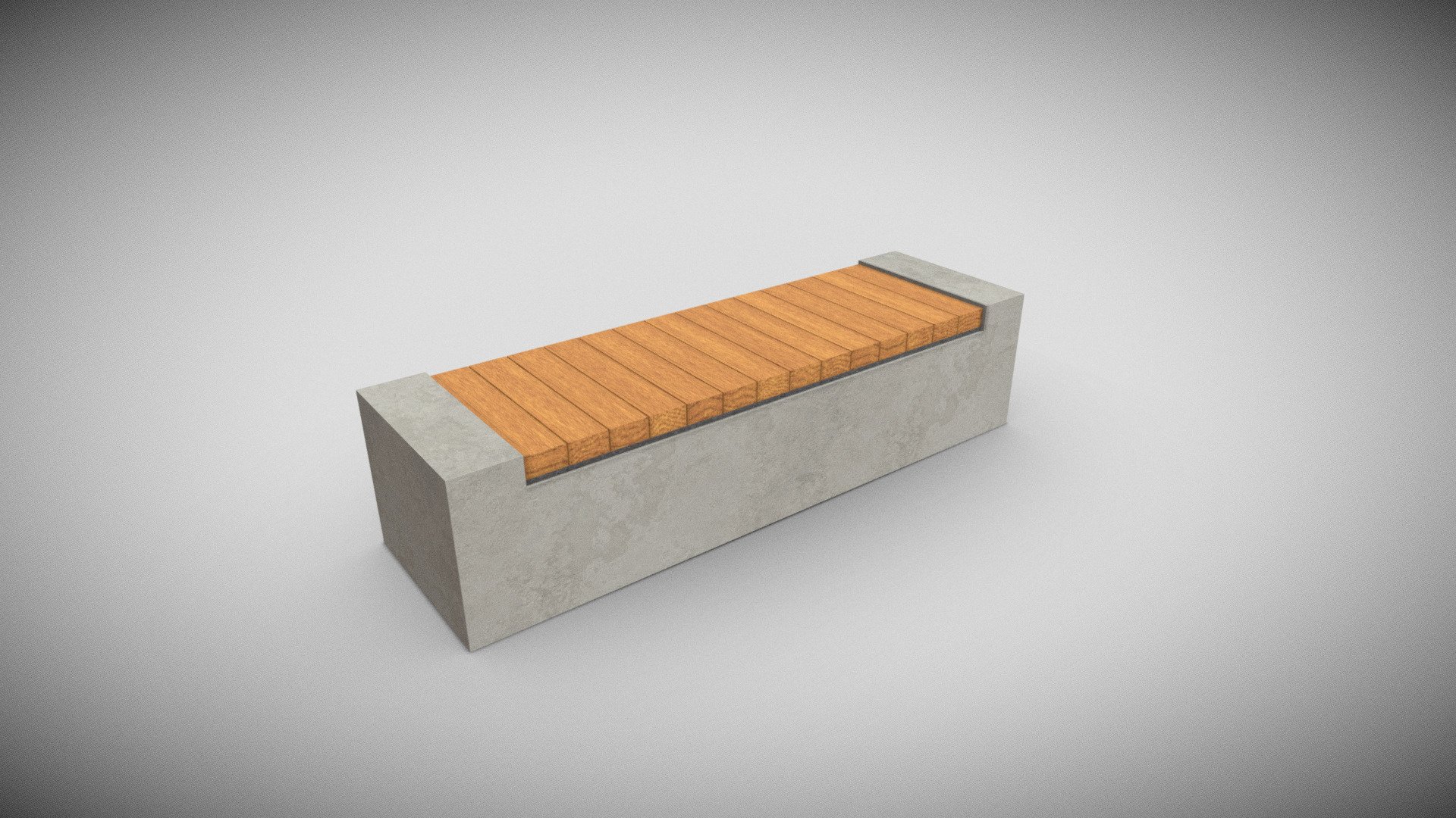 Concrete Bench Low-poly - Download Free 3D model by JanStano [a04cdb5 ...