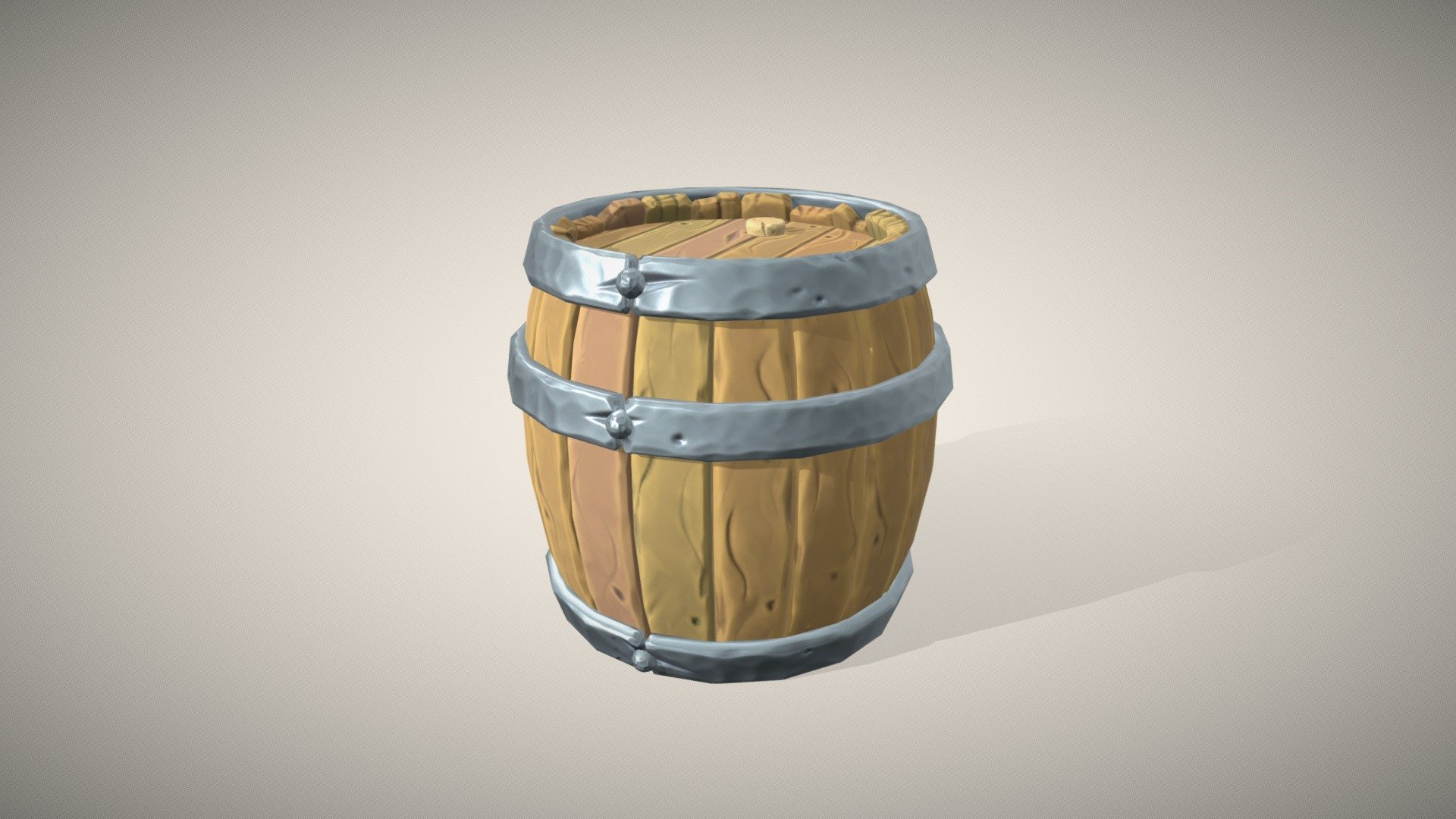 Stylised Barrel - 3D model by Scott Gay (@scottgay) [a04ce7e] - Sketchfab