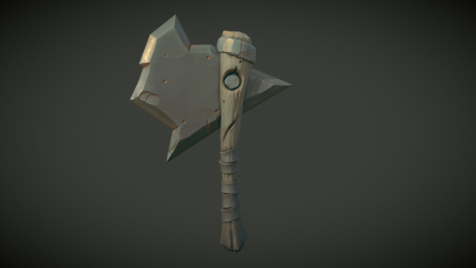 Stylized low-poly axe - 3D model by ondrejgolonko [a04f7a4] - Sketchfab