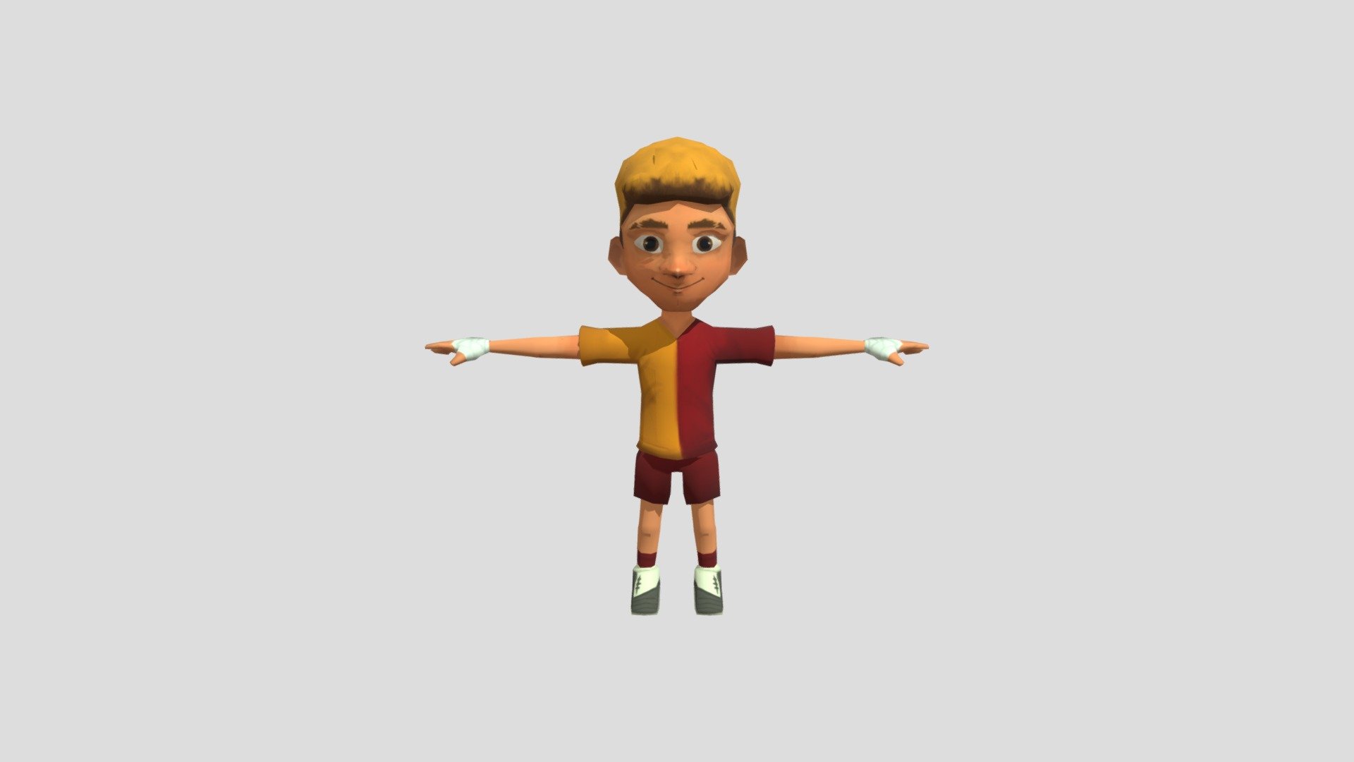 Football Player - Low Poly - 3D model by barisdanis [a0506f8] - Sketchfab