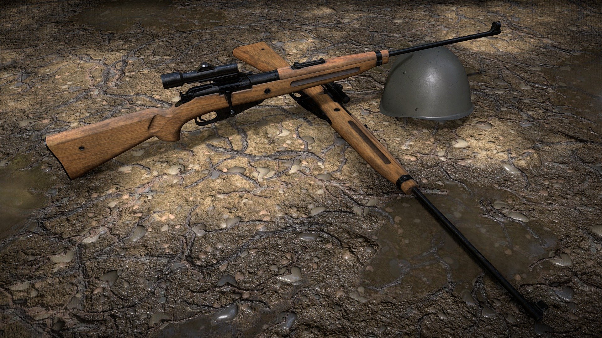 OP vz.54 (sniper rifle) - 3D model by Petr.Tlach [a053bcd] - Sketchfab