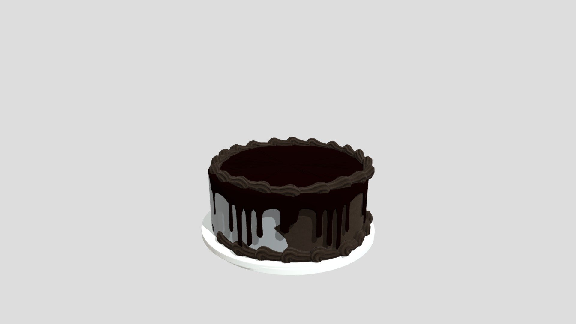 Single Layer Cake - 3D model by 13kireina [a0550d1] - Sketchfab