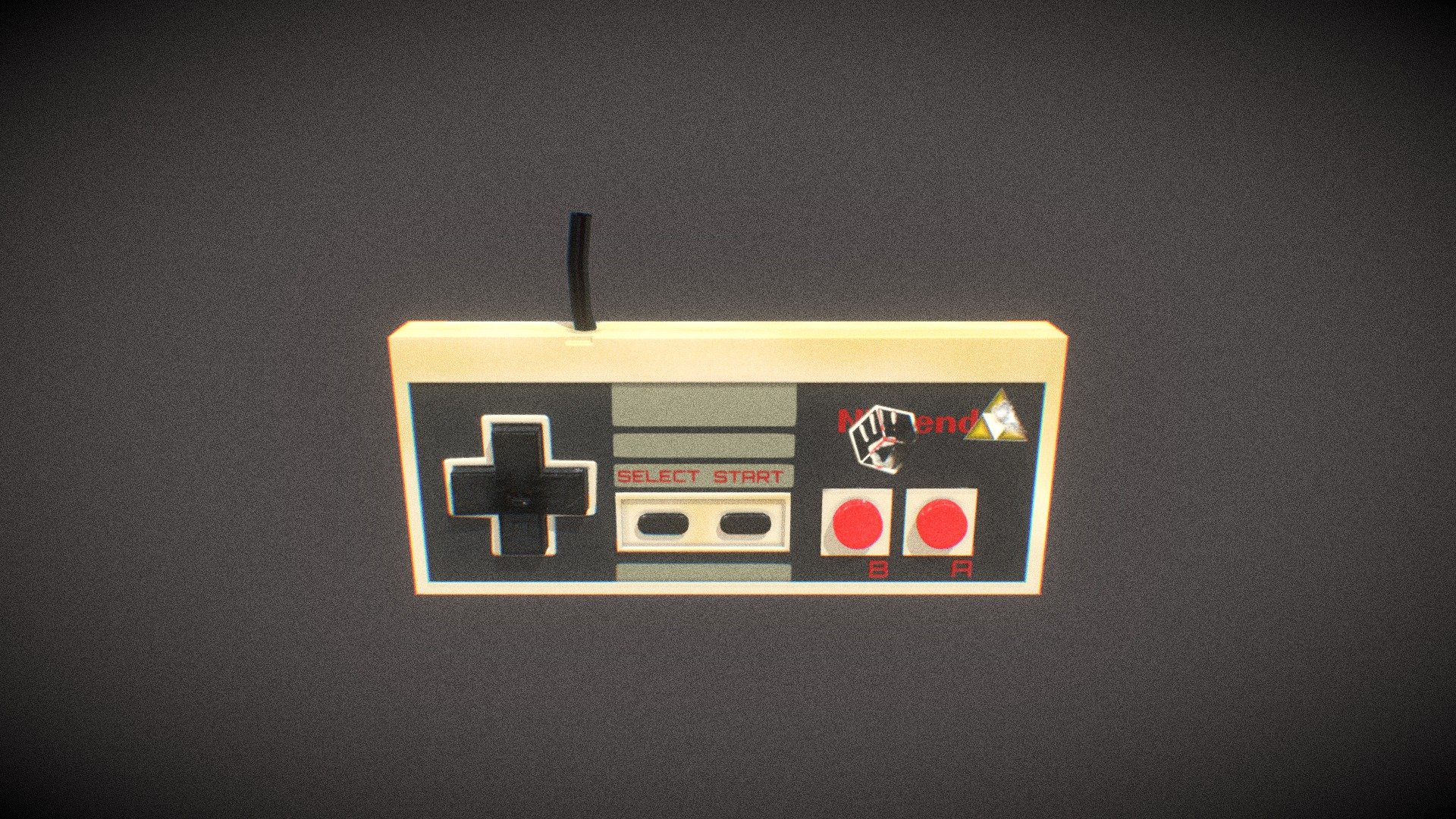 Aged NES controller - 3D model by Azirohellhound [a057f90] - Sketchfab