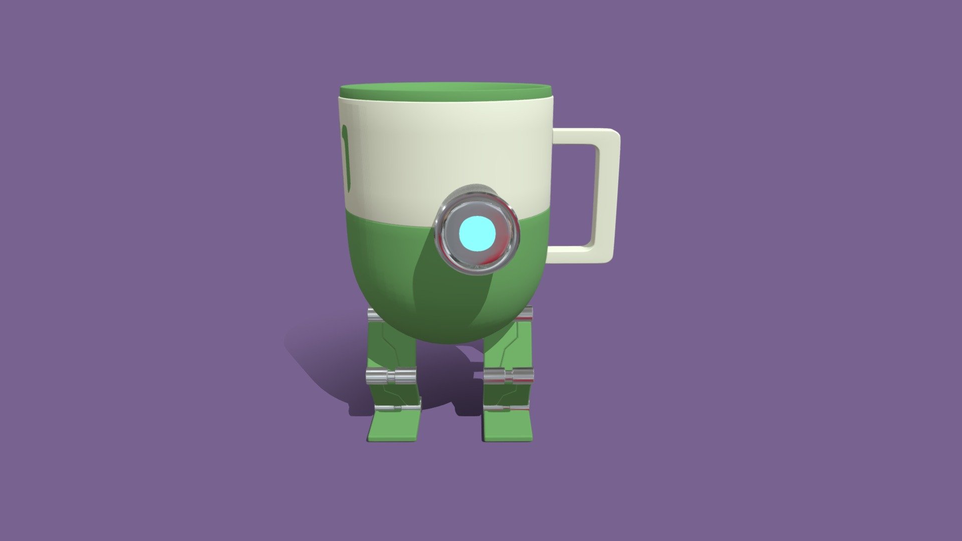 Cup Robot - 3D model by Emmy K. (@emkoz) [a058d85] - Sketchfab
