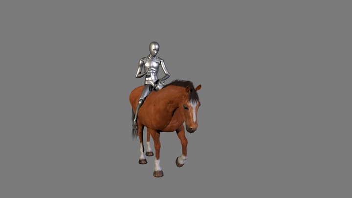 Horse-with-rider-hoof 3D models - Sketchfab