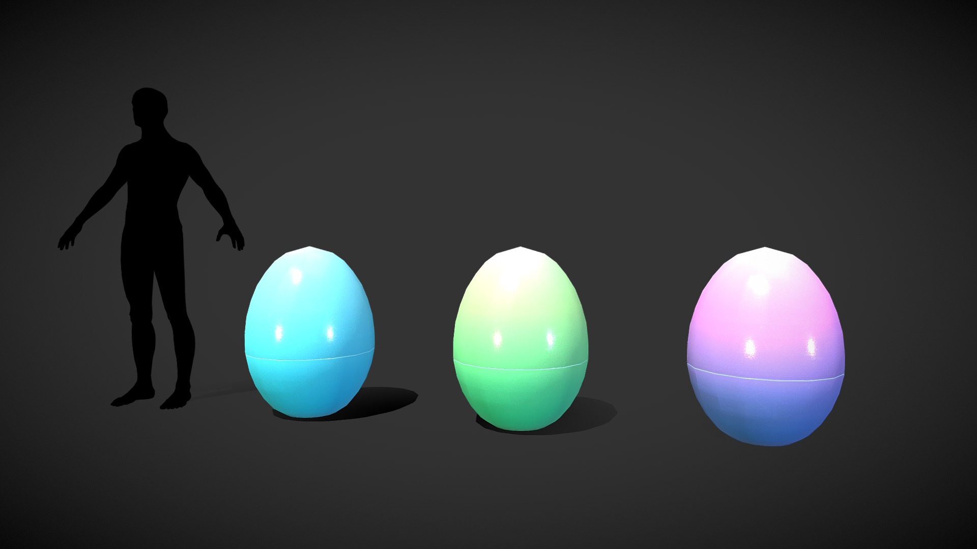 Giant Plastic Easter Egg Deco(s) 001-003 - 3D model by TonyGalindo3d ...