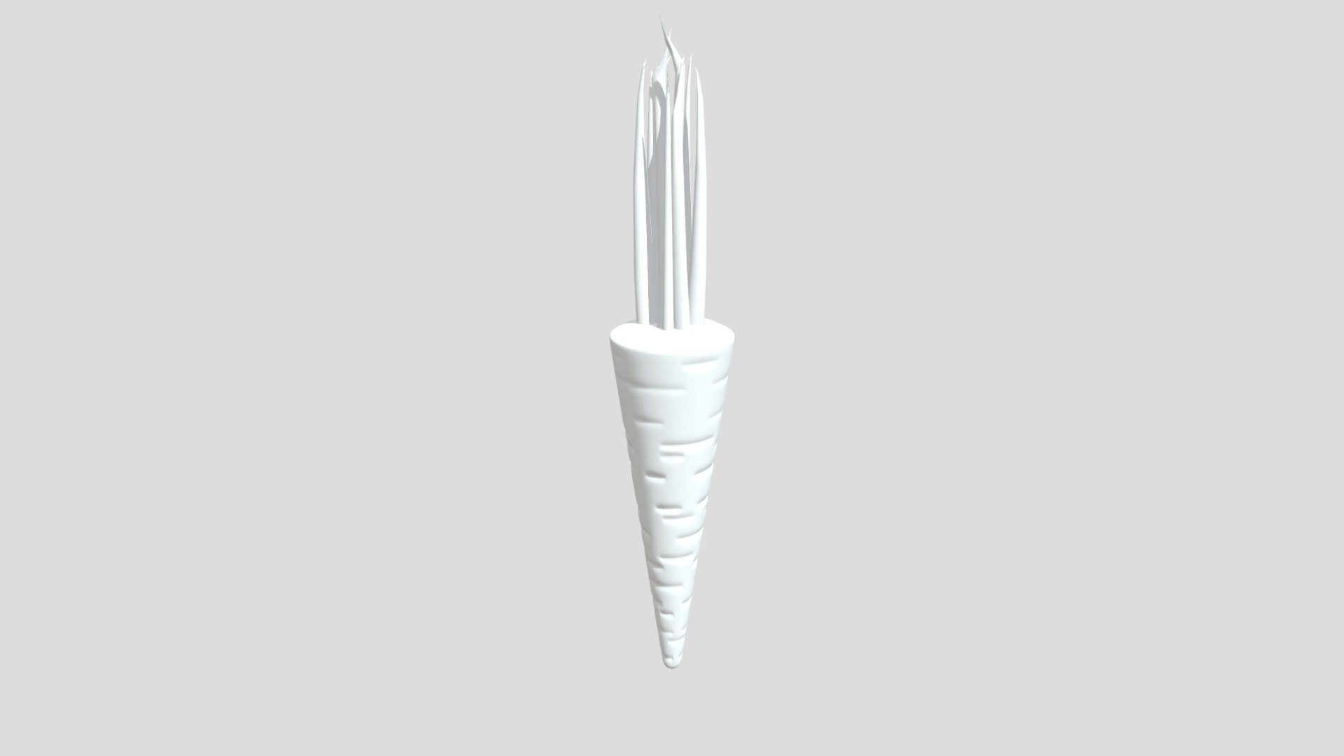 Carrot (Untextured) - 3D model by RakanHaddad [a05bdc1] - Sketchfab