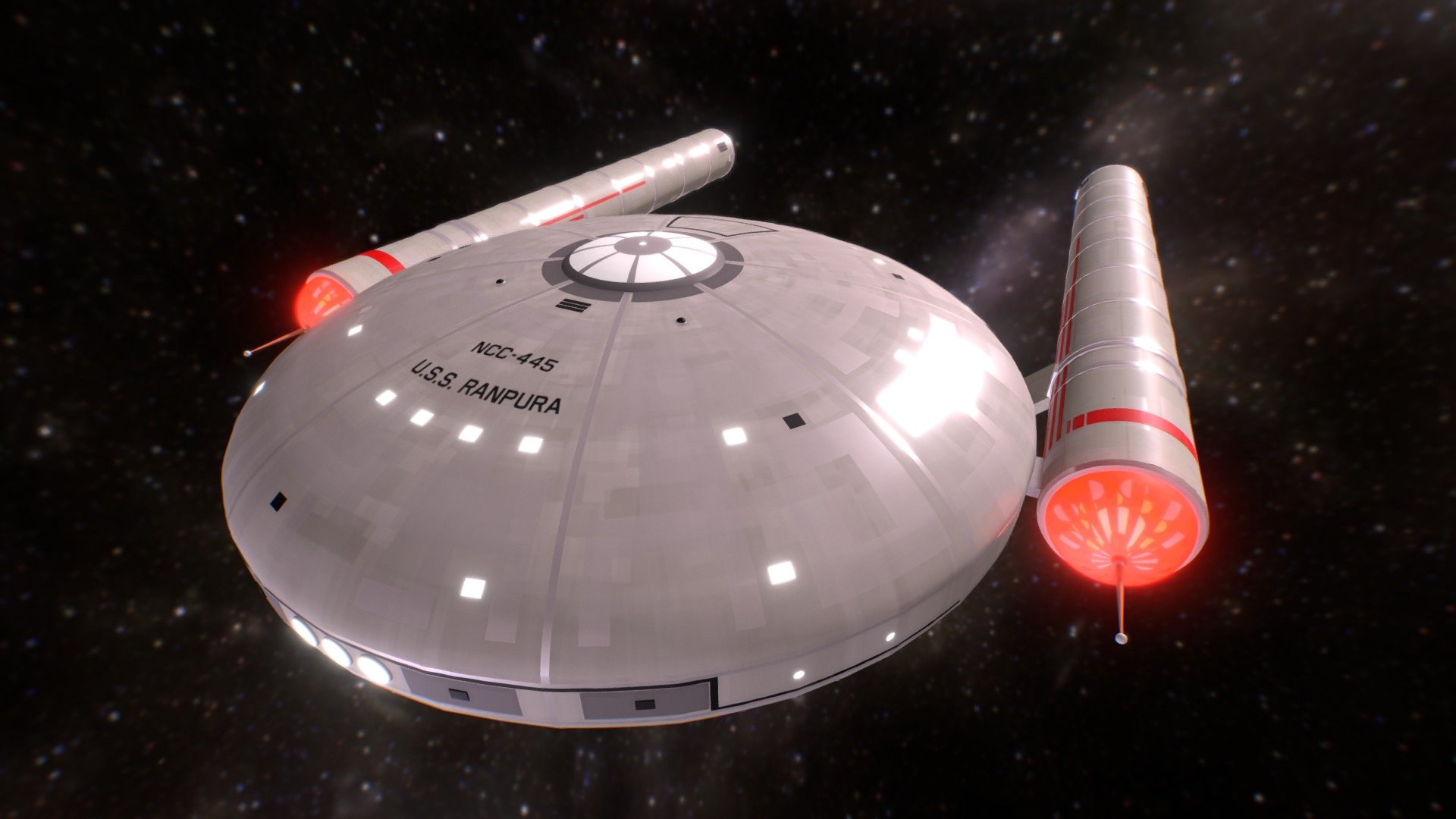 U.S.S. RANPURA (NCC-445) - 3D model by Lt. Mark (Gingerswitch ...