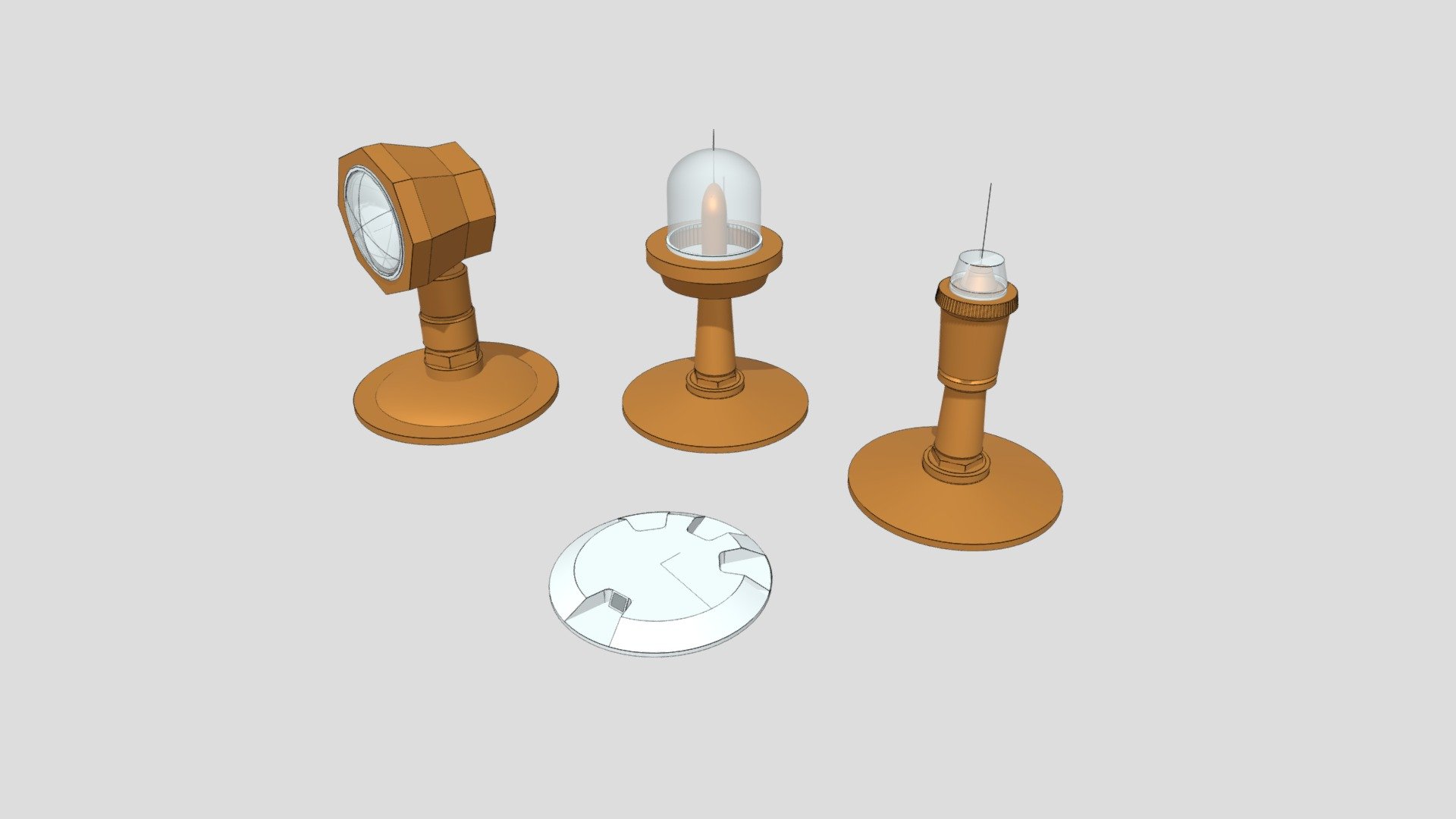 Airport signal lights - 3D model by xtec [a05c0a7] - Sketchfab