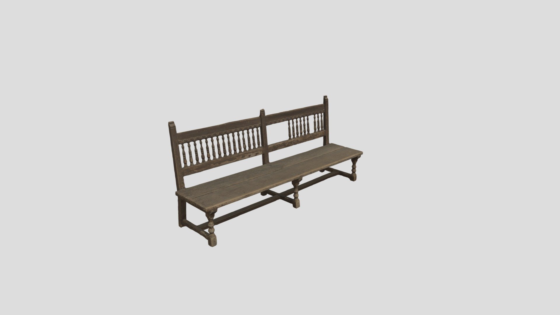 Old Wooden Bench - 3D scan Quixel Megascans - Download Free 3D model by ...