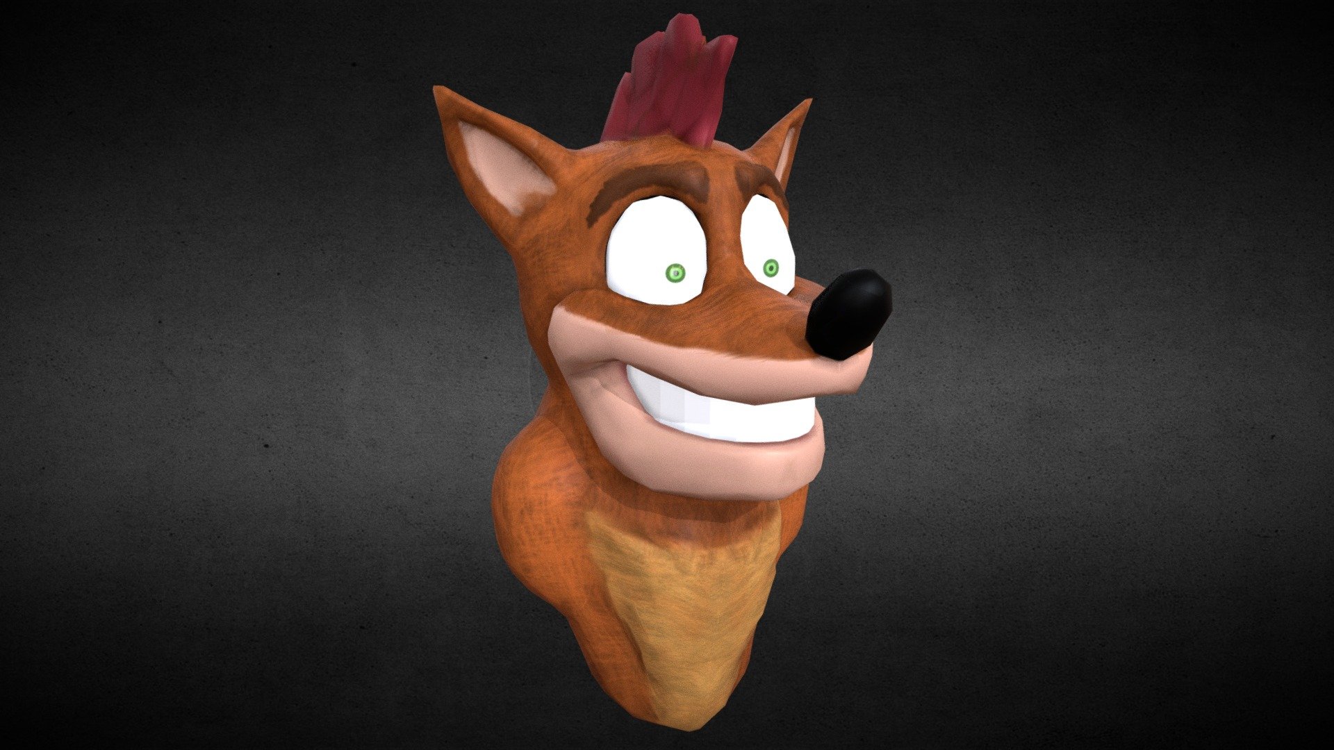 Day 4 - Crash Bandicoot - 3D model by adrianlp [a05d4e8] - Sketchfab