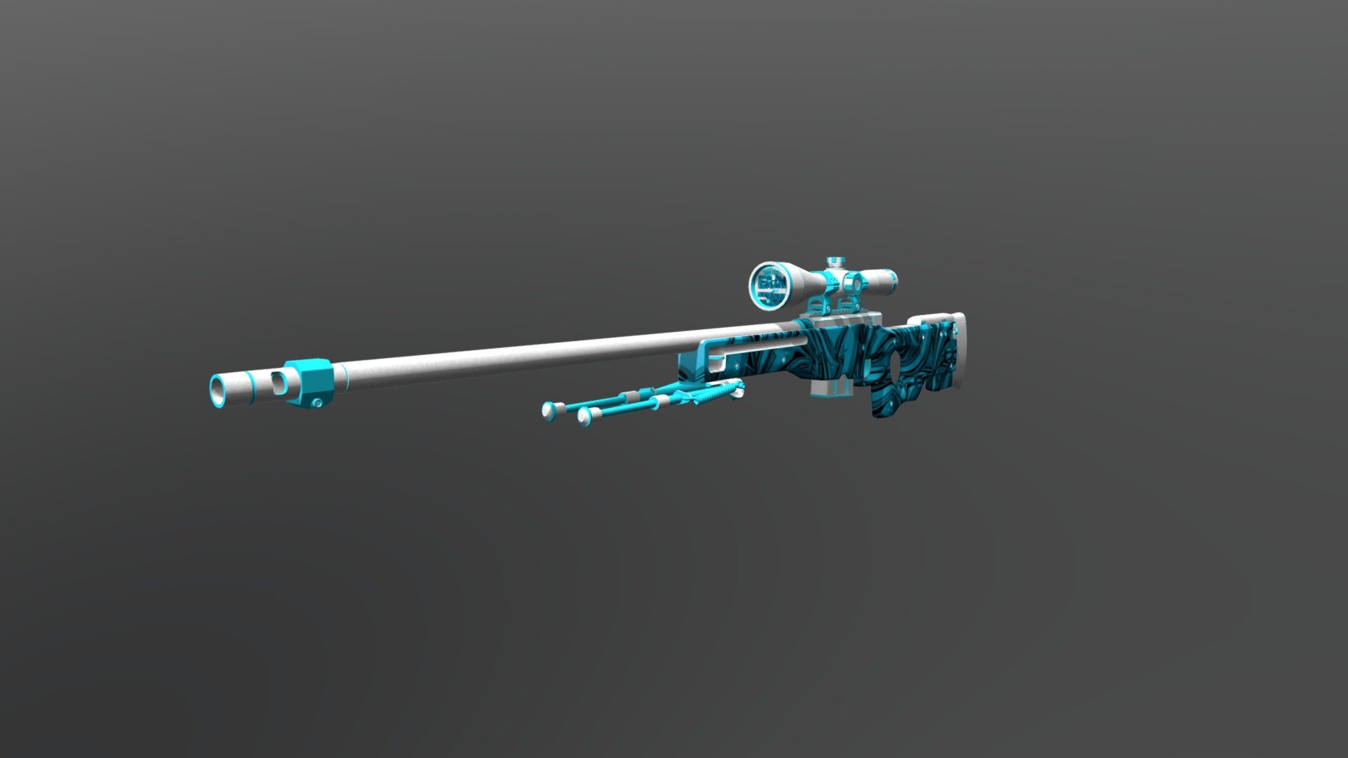 AWP | Blue Purity - 3D model by vvaterdrop [a05d7fa] - Sketchfab