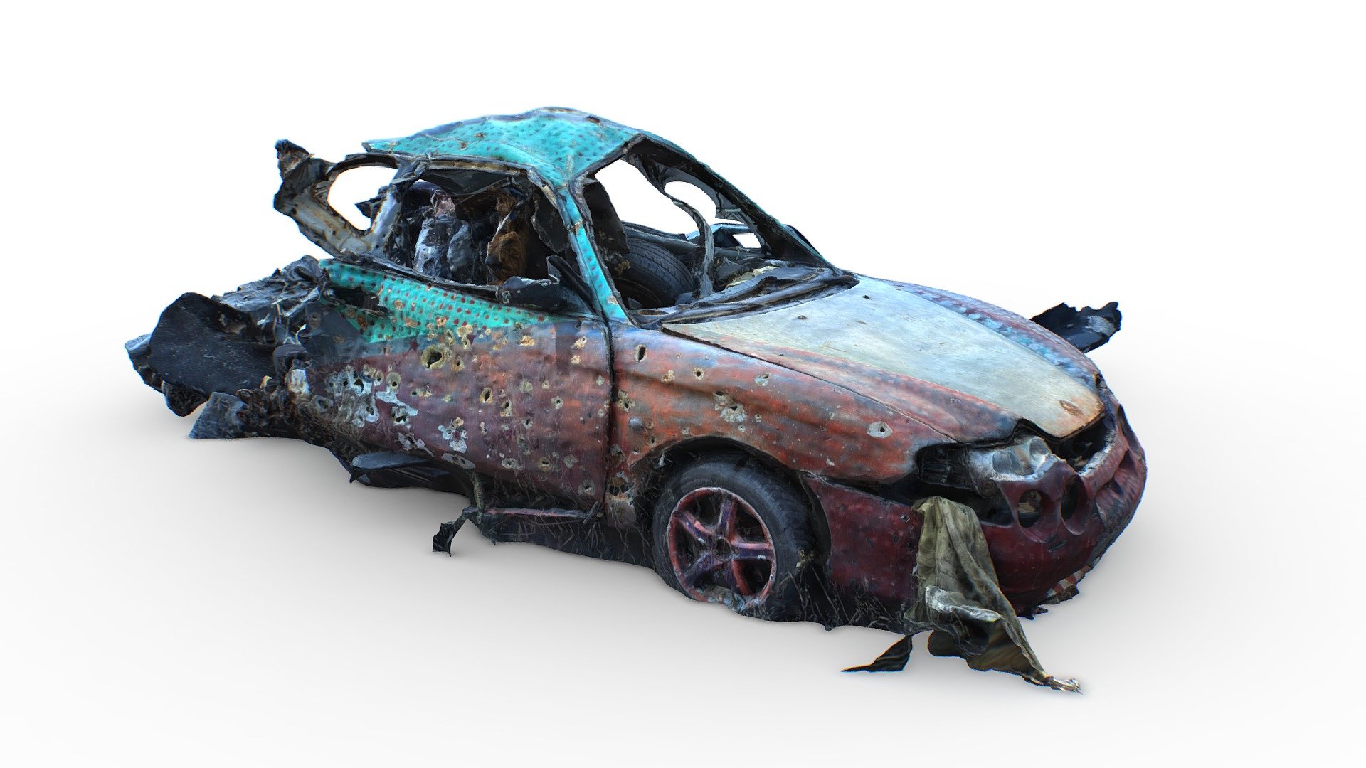 Shelled civilian car by russian army in Ukraine - Buy Royalty Free 3D ...