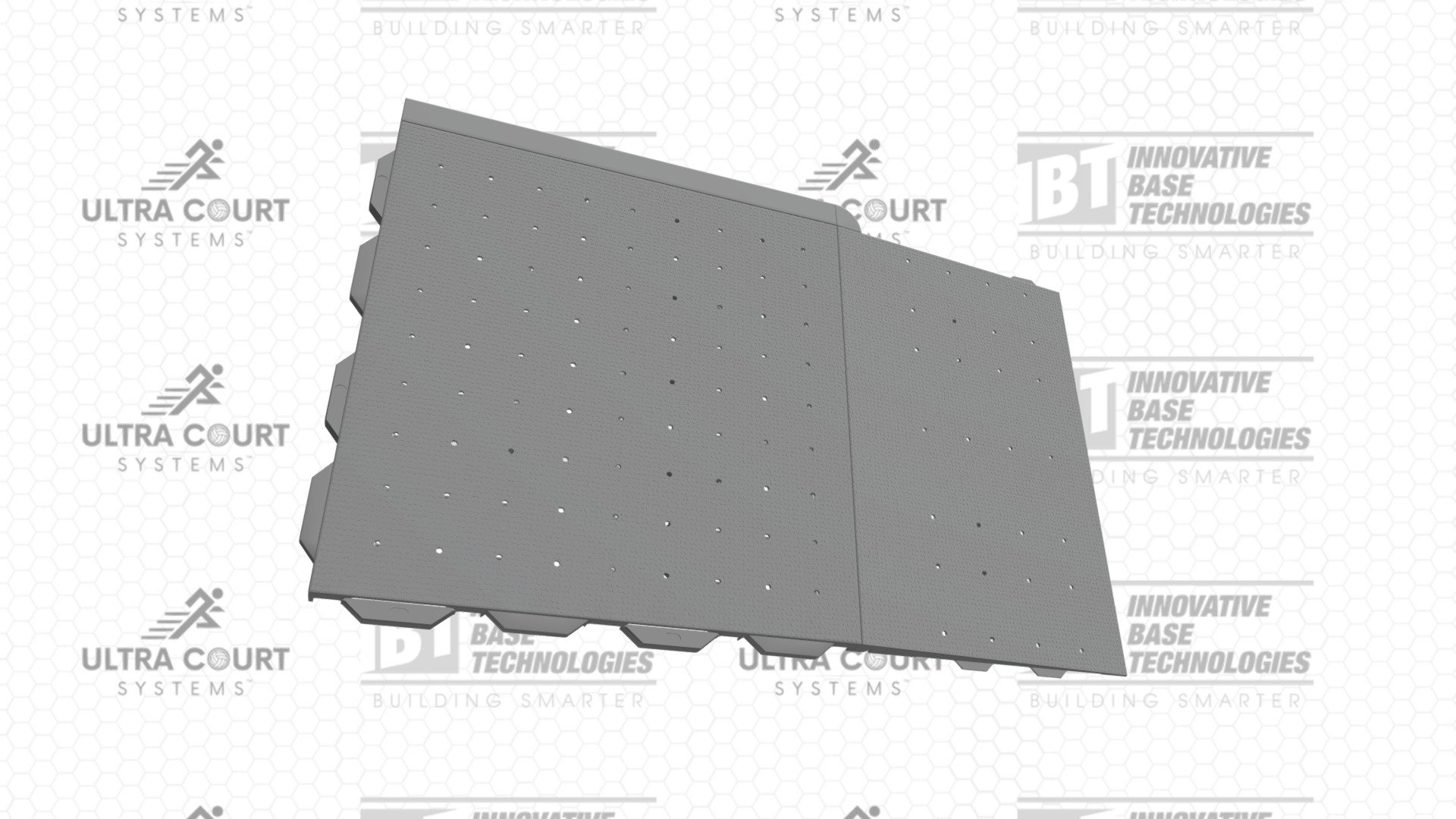 Ultra Court Systems® - Court W/ Side & Ramp - 3D model by Johnny Ingram ...