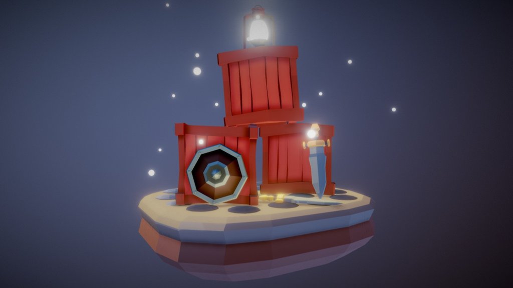 Blender low poly environment for video games - 3D model by San Chris Ma ...