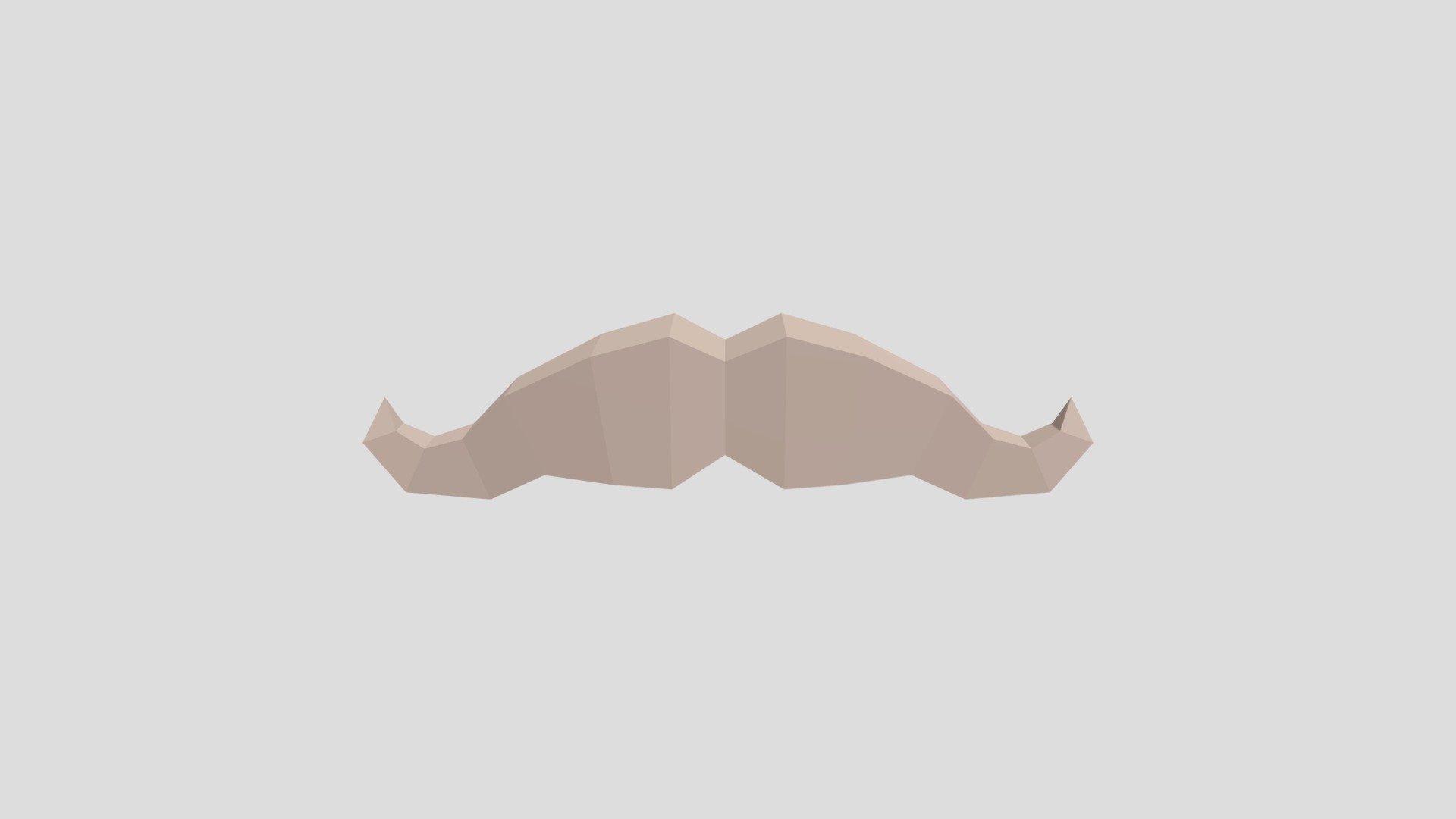 Mustache from Poly by Google - 3D model by IronEqual (@ie-niels ...