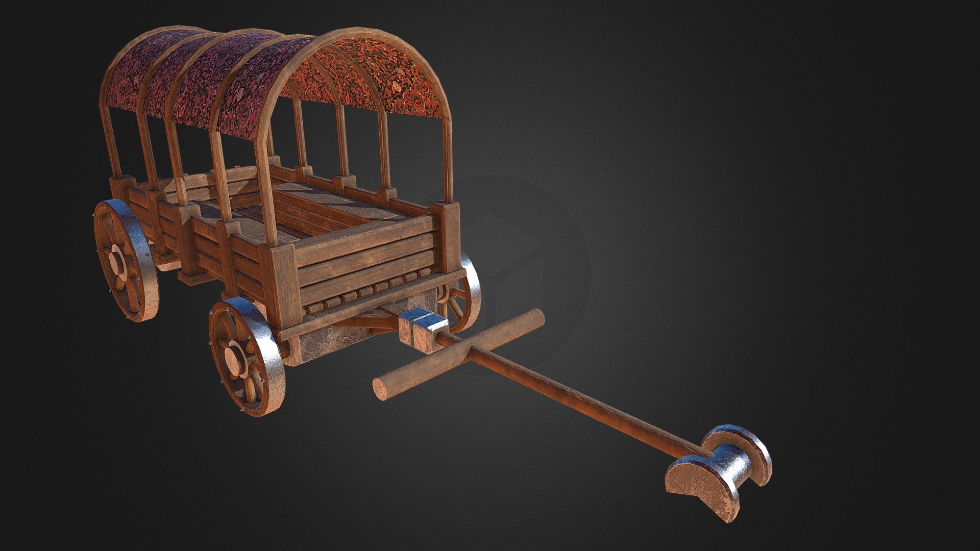 Ottoman Cart 2 - Download Free 3D model by gauvain_boiche [a063165 ...