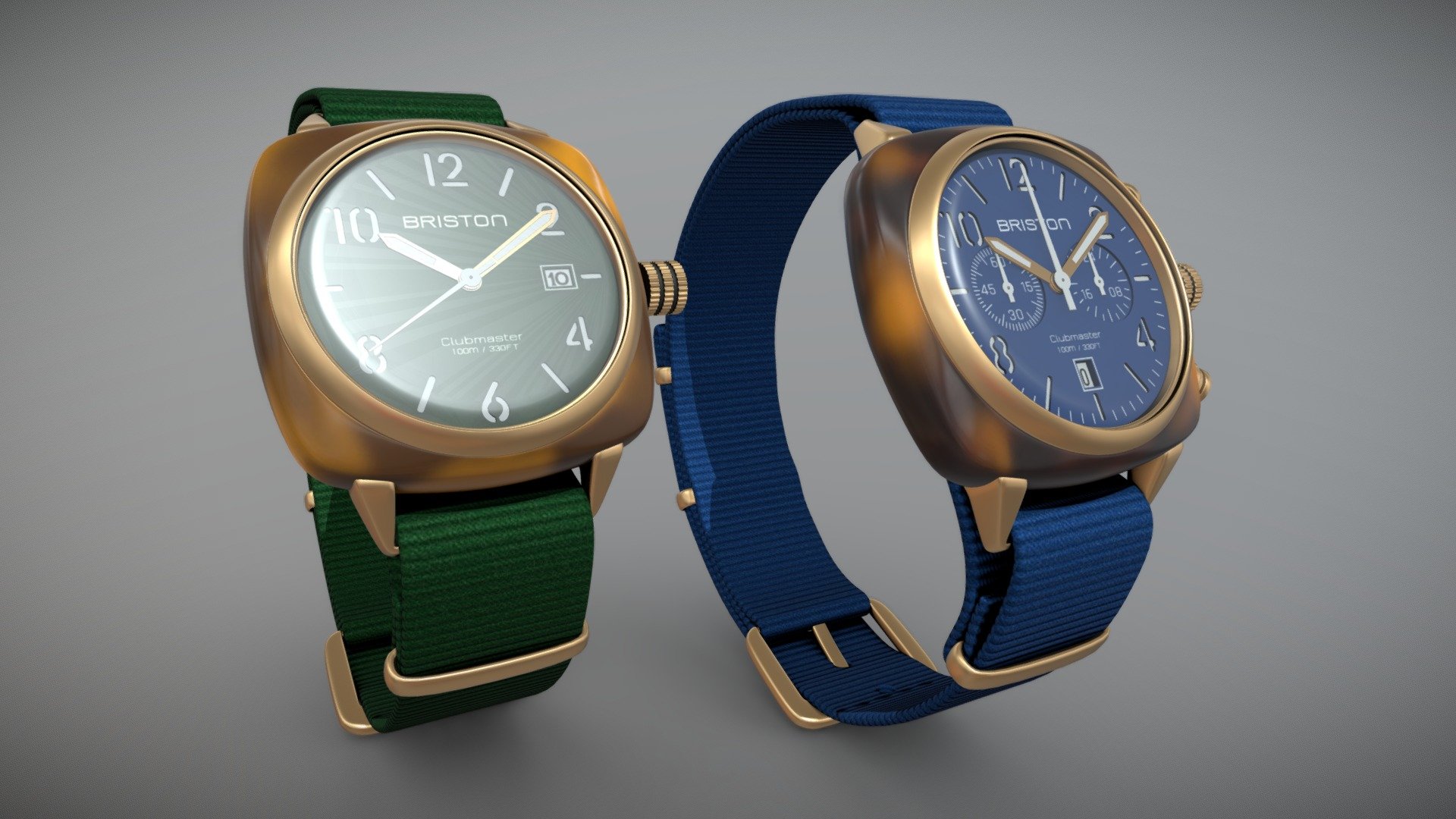 BRISTON CLUBMASTER CLASSIC ACETATE GOLD - Buy Royalty Free 3D model by ...