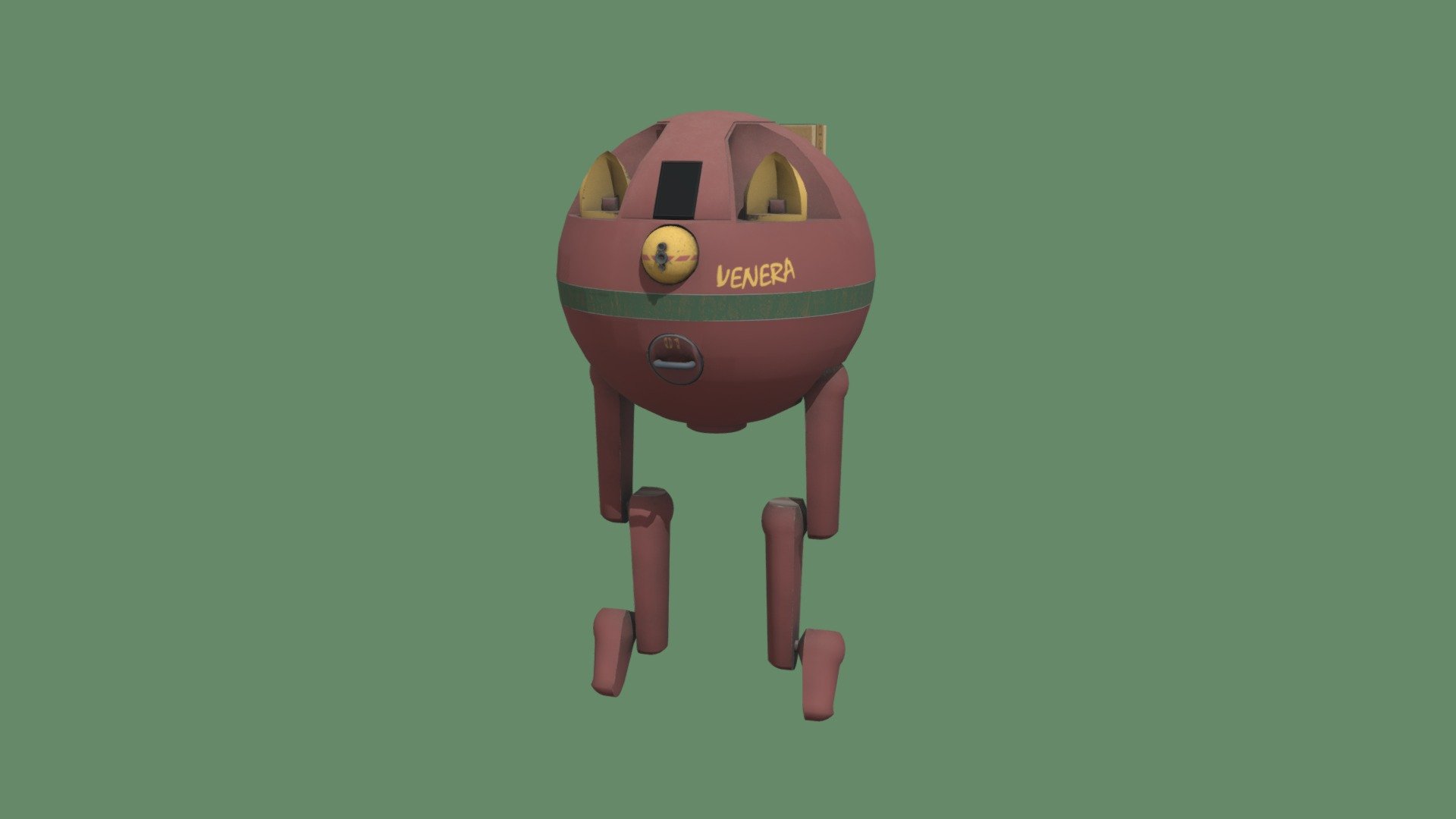 Soviet-style Robot "Venera" - 3D model by momijicory [a0652cc] - Sketchfab