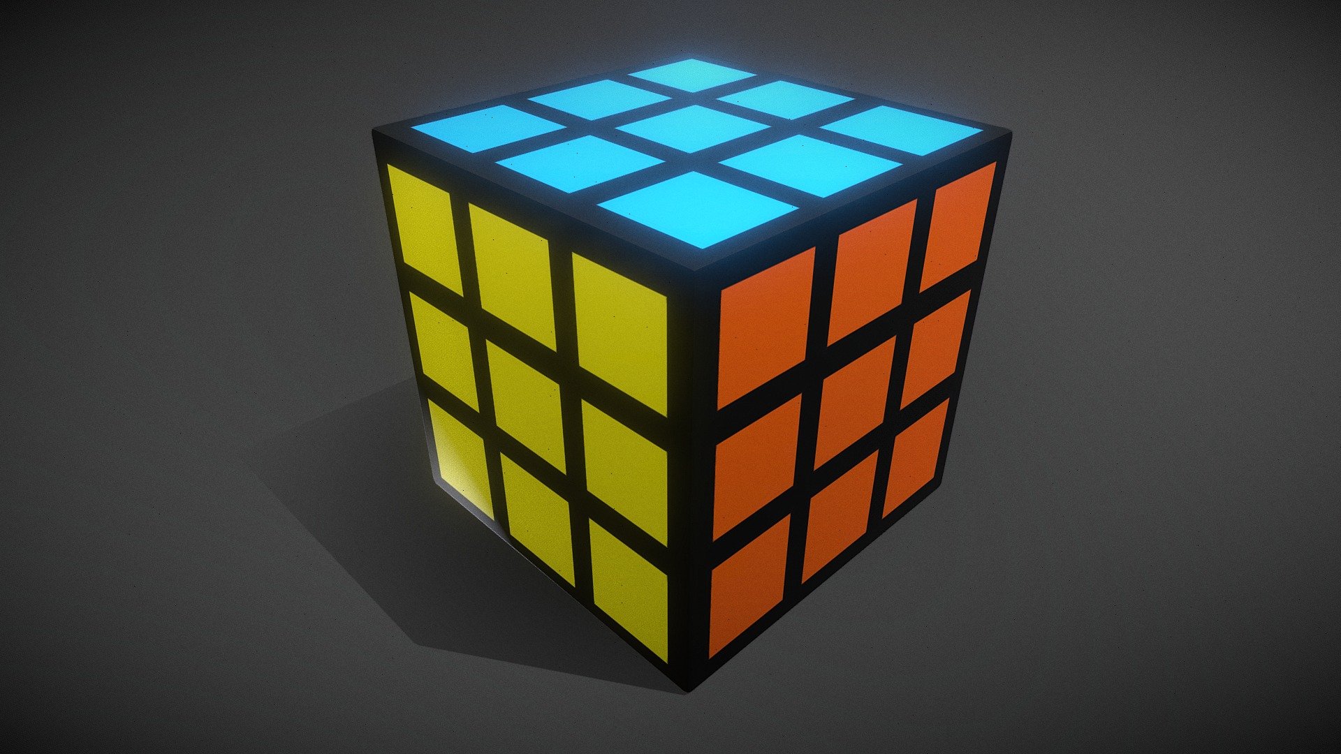 Rubik's Cube (Lowpoly) - Download Free 3D model by Vertex (@vertex ...