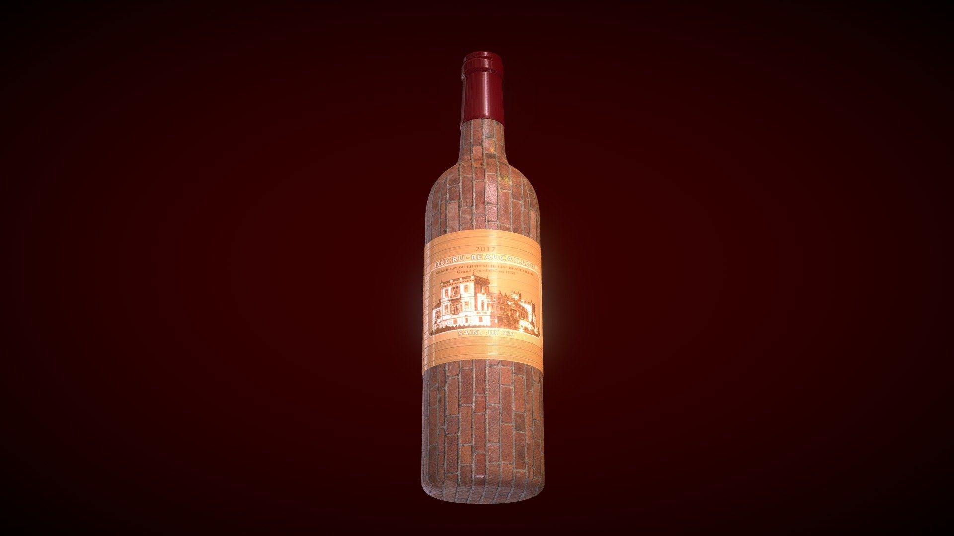 Wine Bottle - 3D model by Artelier3d [a06676f] - Sketchfab
